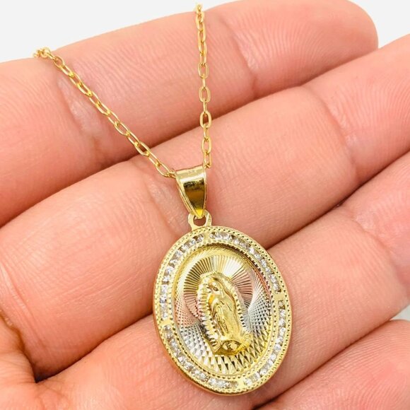Prime Jewelry 269 | Jewelry | 4k Cz Virgen De Guadalupe Pendant ...